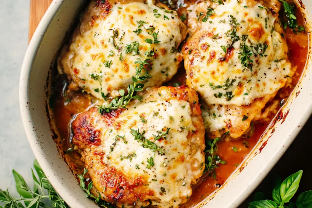 Cheesy Mozzarella Chicken - Easy & Flavorful Recipe