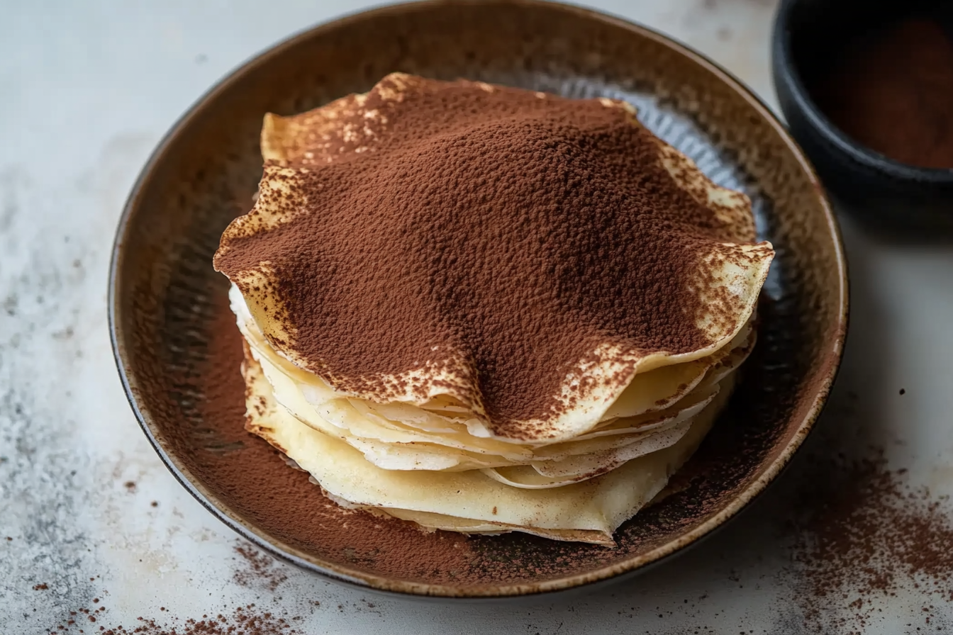 Dumpling Wrapper Tiramisu Crepe: A Unique Fusion Dessert