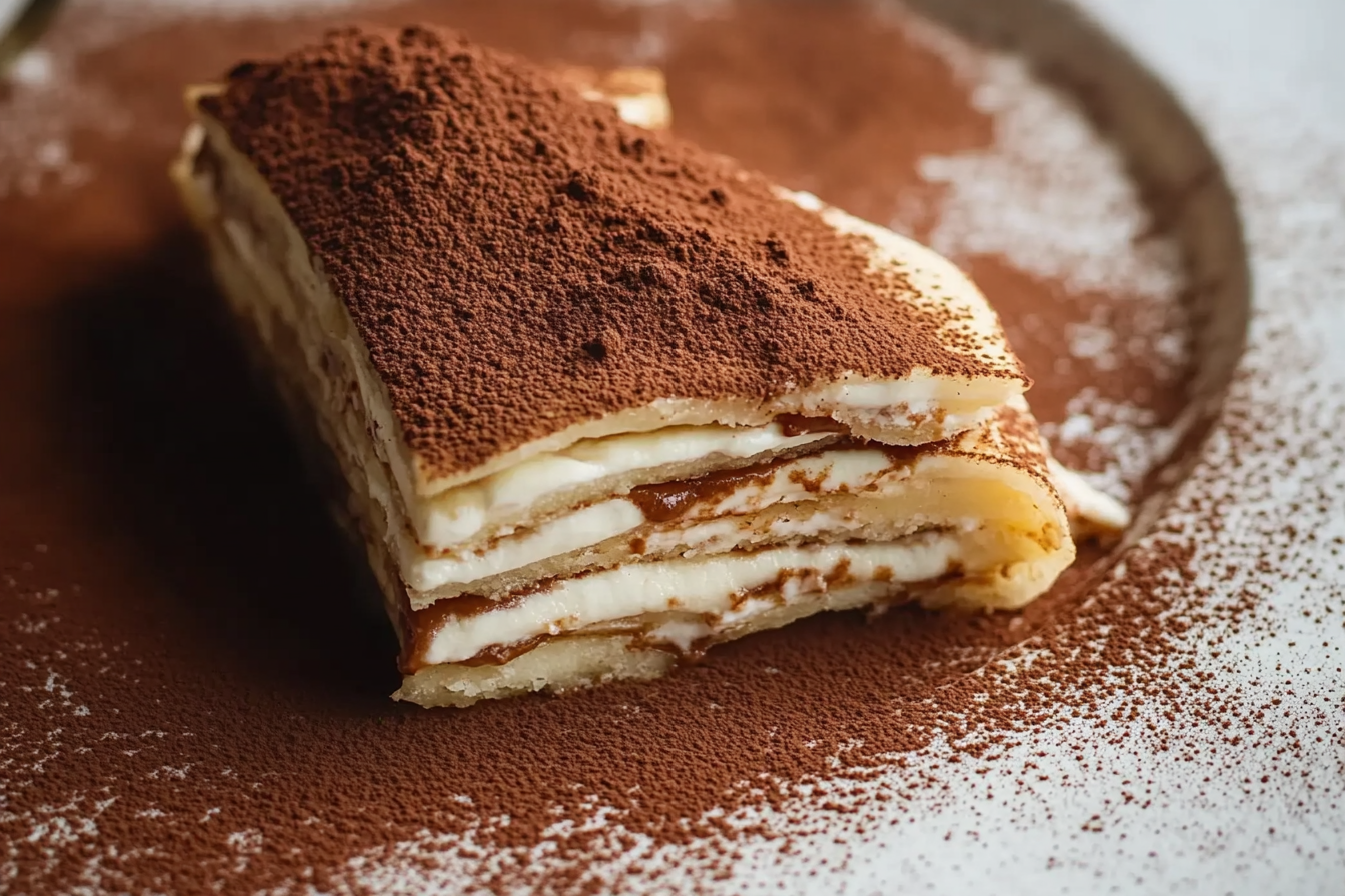 Dumpling Wrapper Tiramisu Crepe: A Unique Fusion Dessert