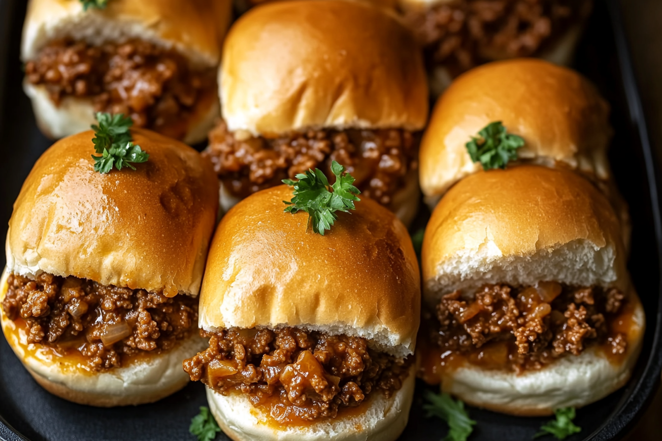White Trash Sliders (Crock Pot Cheesy Sloppy Joes)