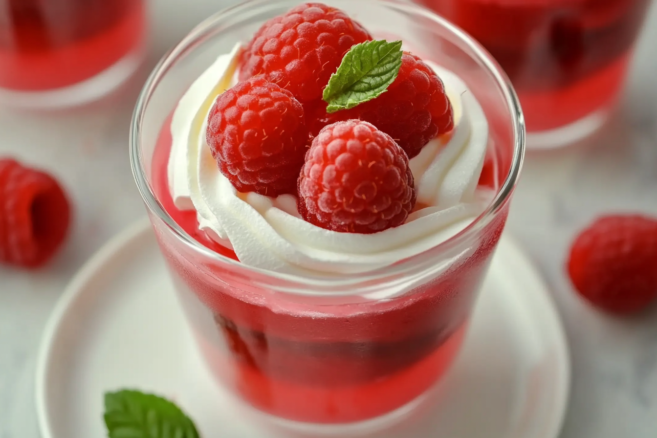 Raspberry Jello Parfait