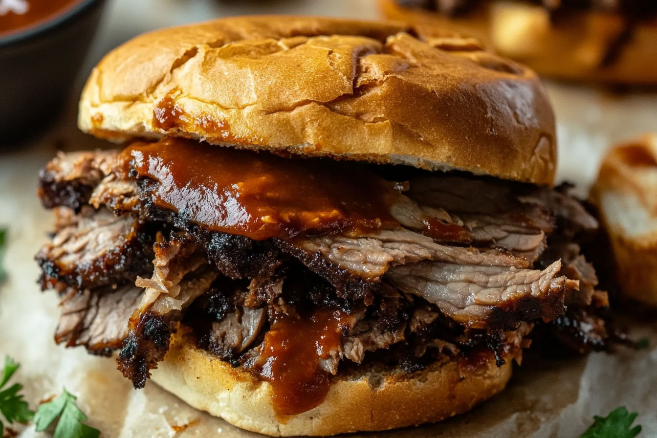 Easy BBQ Brisket Sandwich