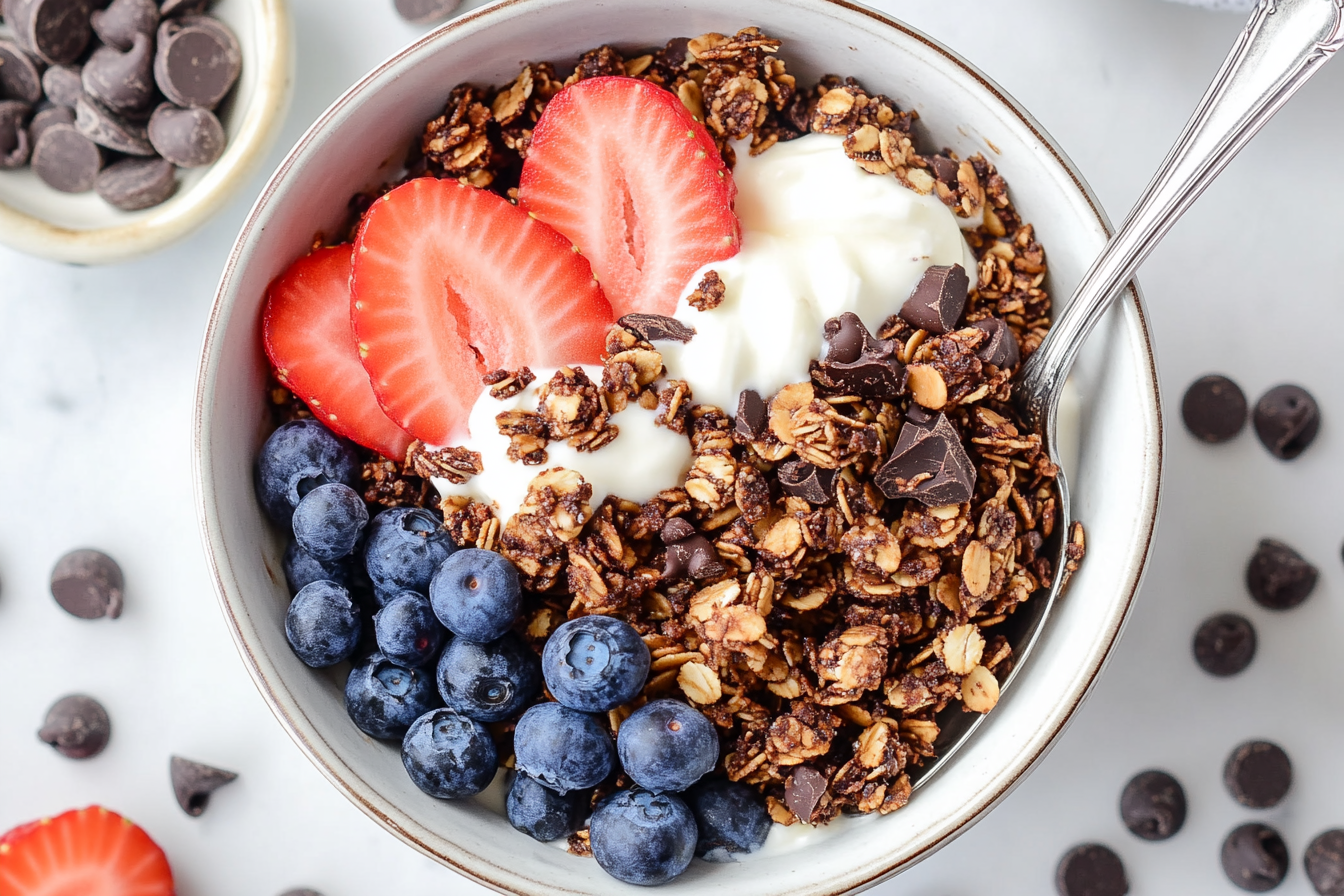 Chocolate Macadamia Nut Granola