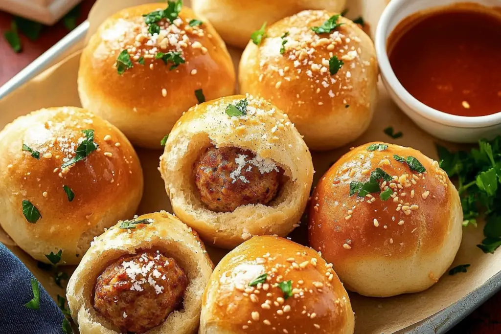 Italian Meatball Buns