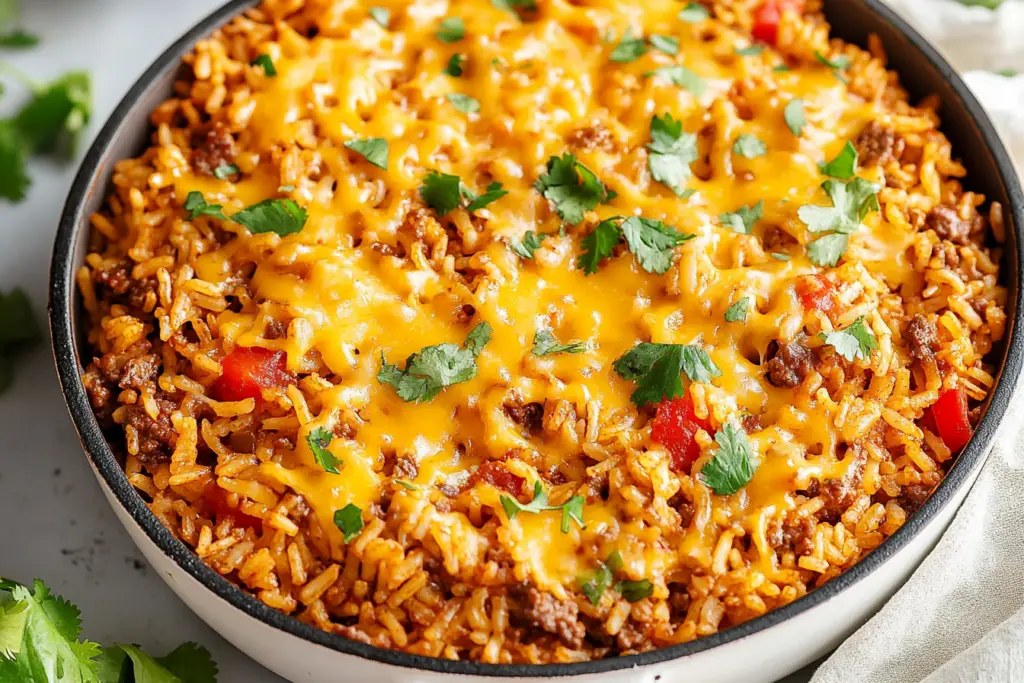 Cheesy Taco Rice