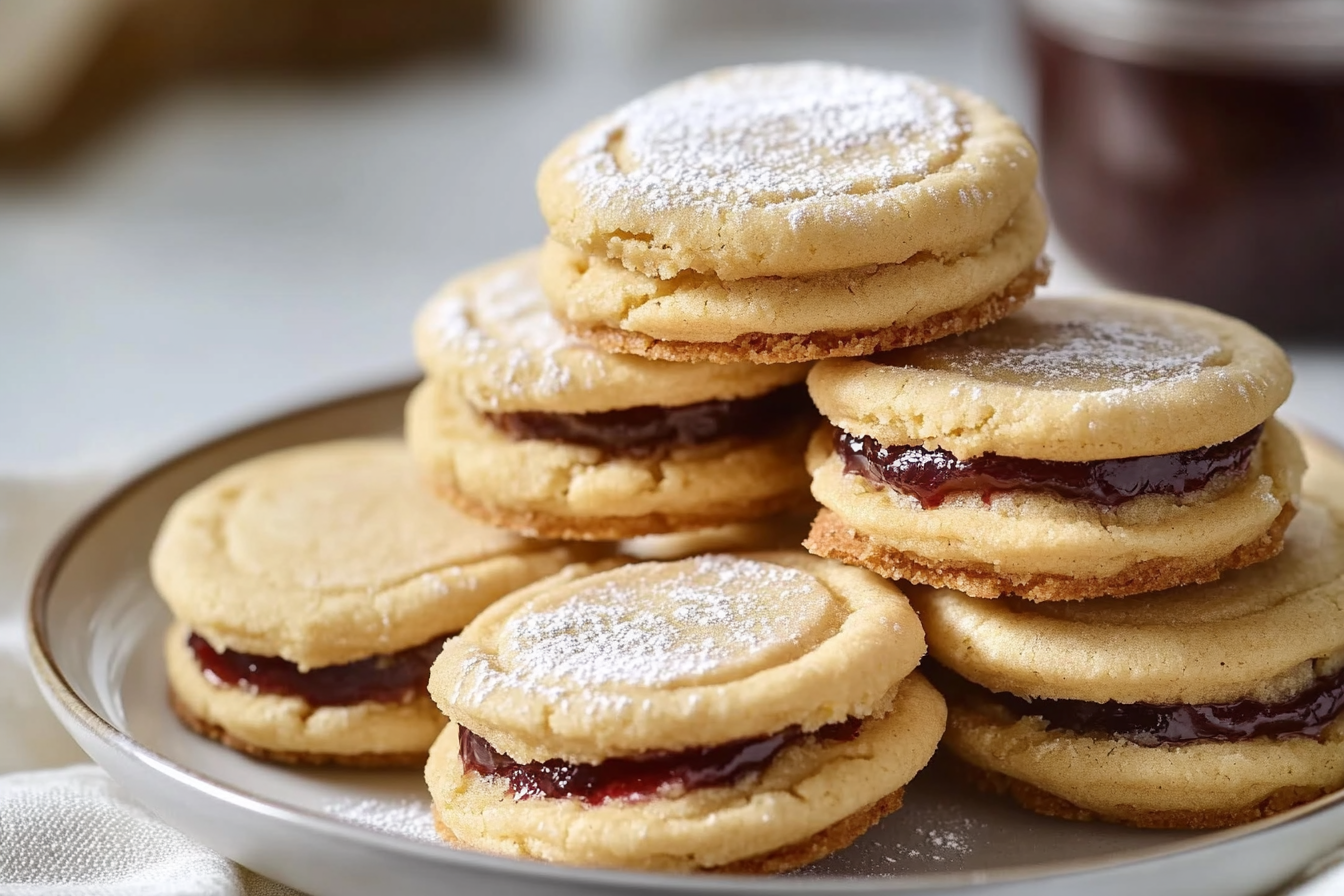 Peanut Butter & Jelly Cookie Sandos